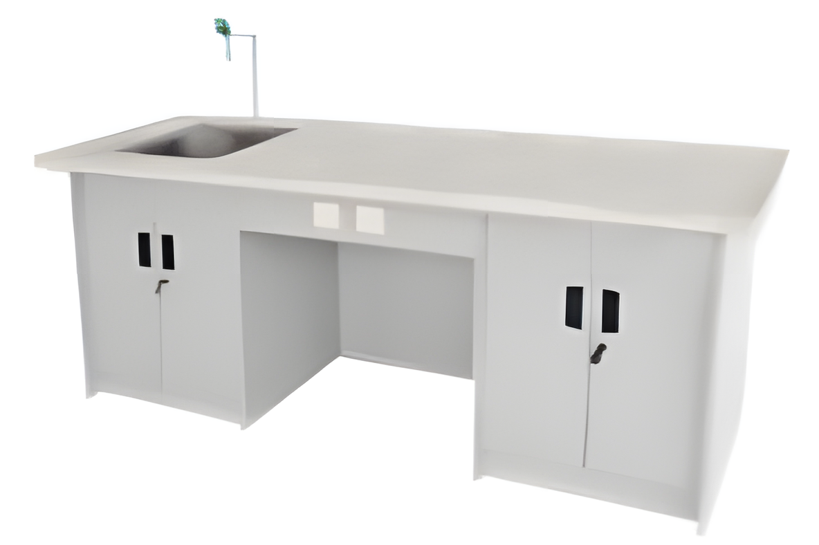 Meja Panjang Laboratorium 275 Keramik + SA2 Dimensi 2750x800x800mm ...