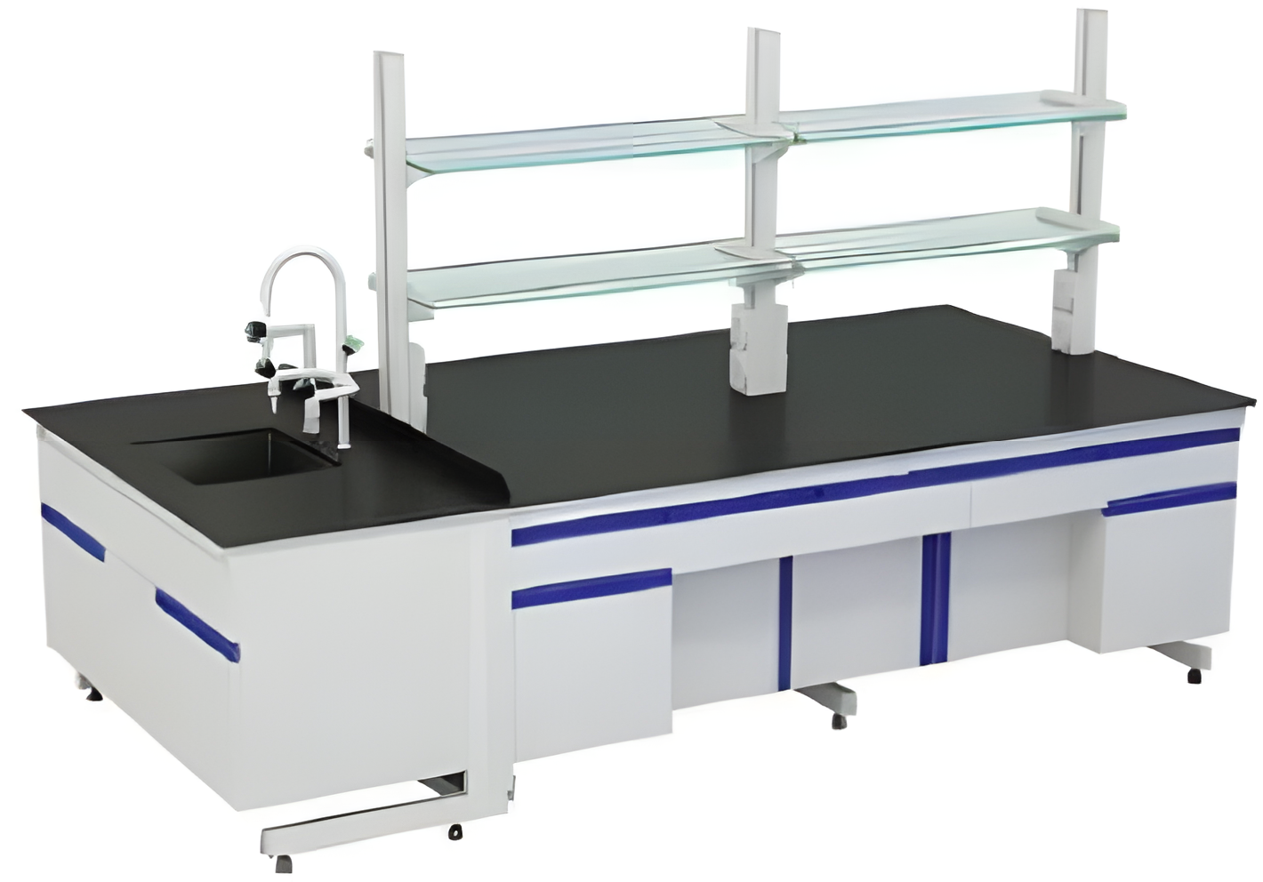 Island Bench C Frame 300 Double Water Tap Phenolic Resin, Ex. USA ...