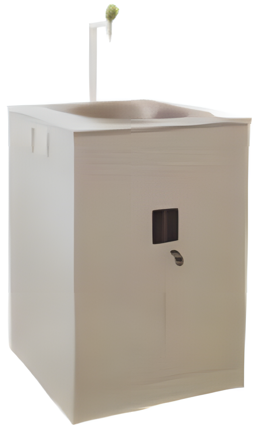 Meja Laboratorium 60×60 + SA1 Ukuran 600 x 600 x 950 mm | hitejaya.com