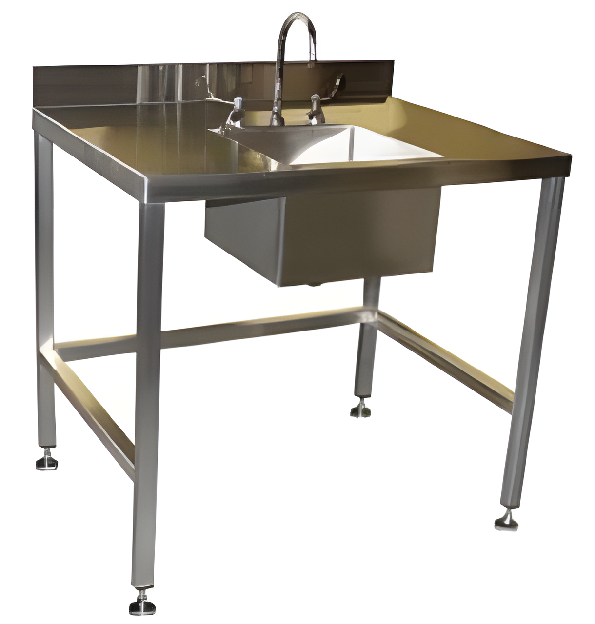 Meja Sink Stainless Steel 304/1000 Dimensi 1000x700x850mm | hitejaya.com
